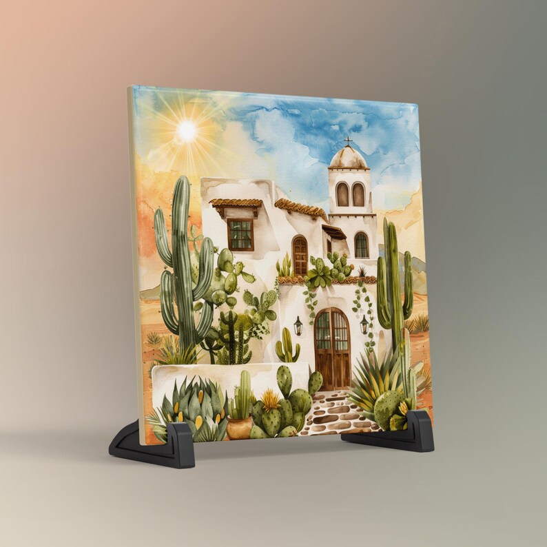 Adobe House Ceramic Tile: Southwest Desert Home Decor - Etsy