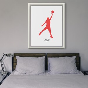 Air Flight Jordan Digital Art, Classic Jordan Sneaker Artwork for Home ...