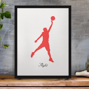 Air Flight Jordan Digital Art, Classic Jordan Sneaker Artwork for Home ...