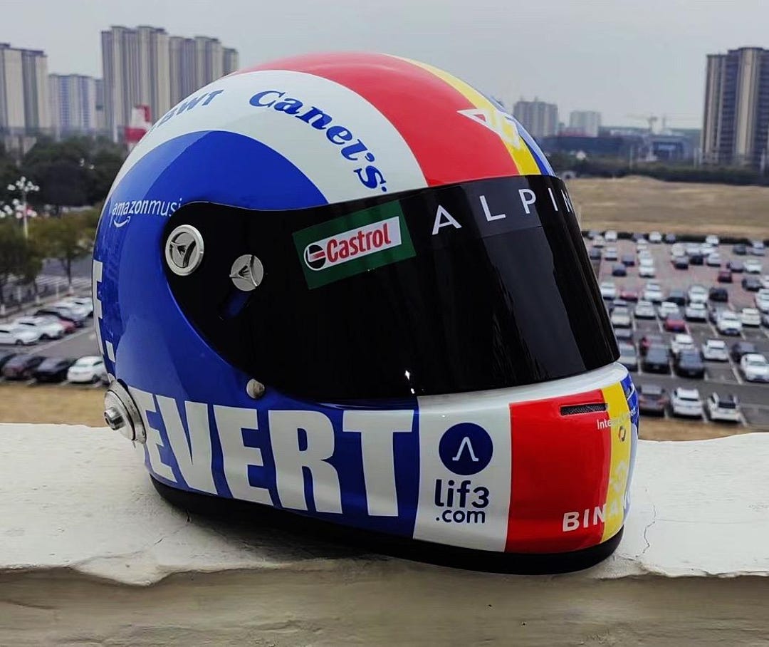 Pierre Gasley - GP dos EUA 2024 homenagem a Cevert BWT - Etsy Portugal