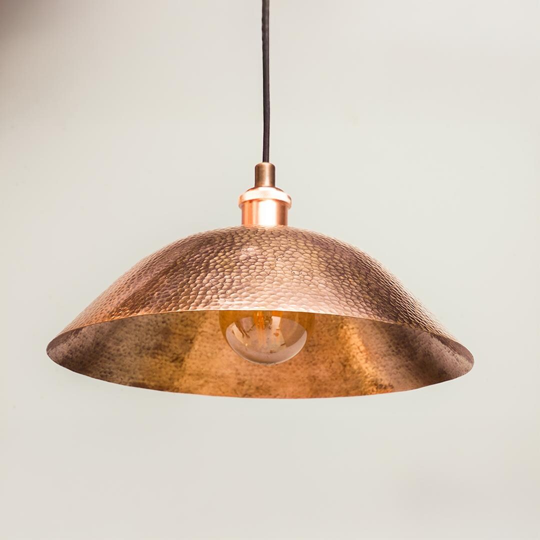 Pendant Light Copper, Oxidized Ceiling Light, Modern Pendant Lamp for ...