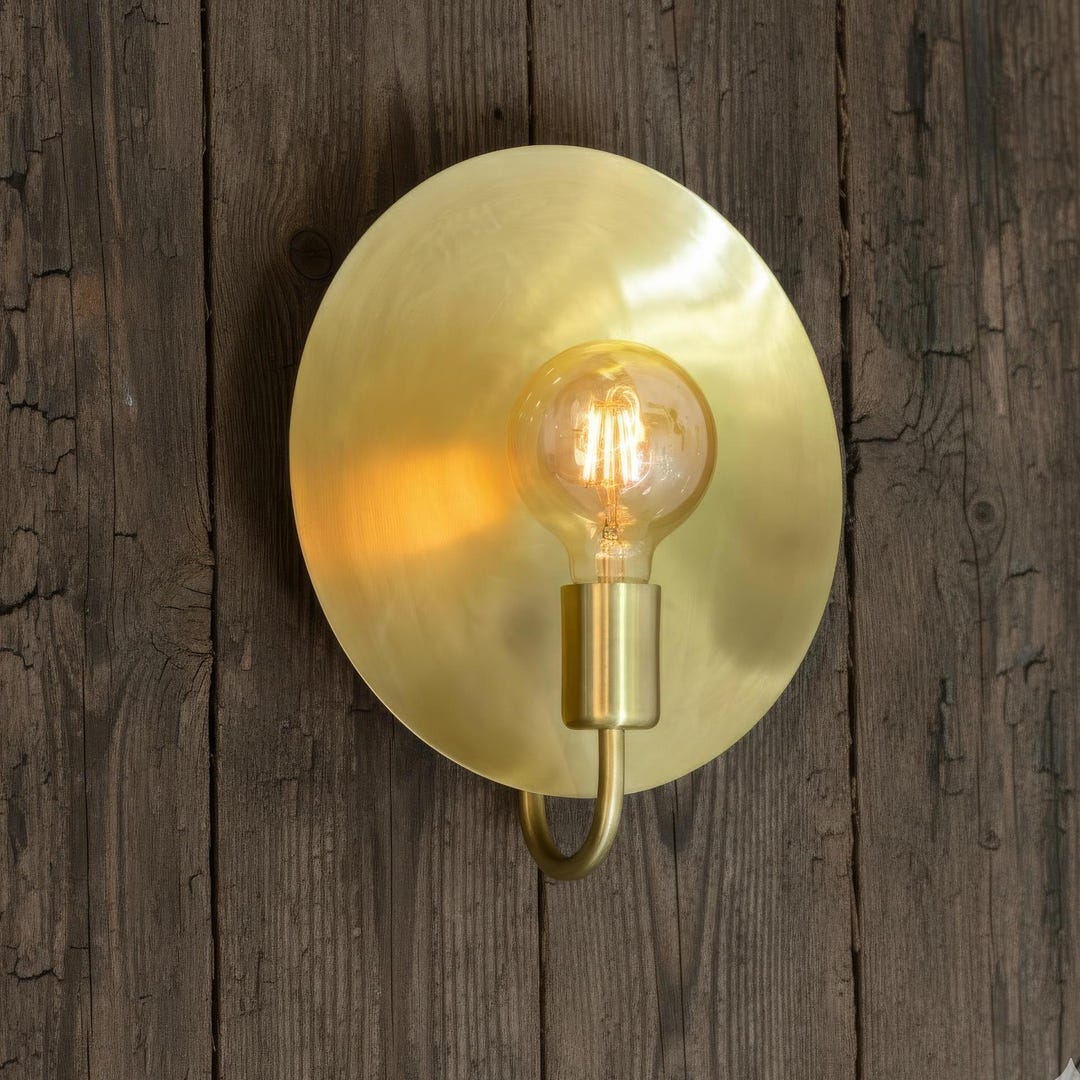 Handcrafted Solid Brass Wall Sconce, Modern Light Fixture - Etsy