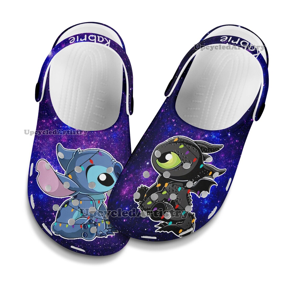 Personalized Stitch and Toothless Crocs Clogs Adults Kids - Etsy