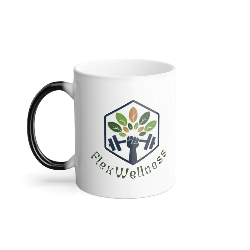 Wellness Fitness Healthy Lifestyle Color Morphing Mug, 11oz Heat ...