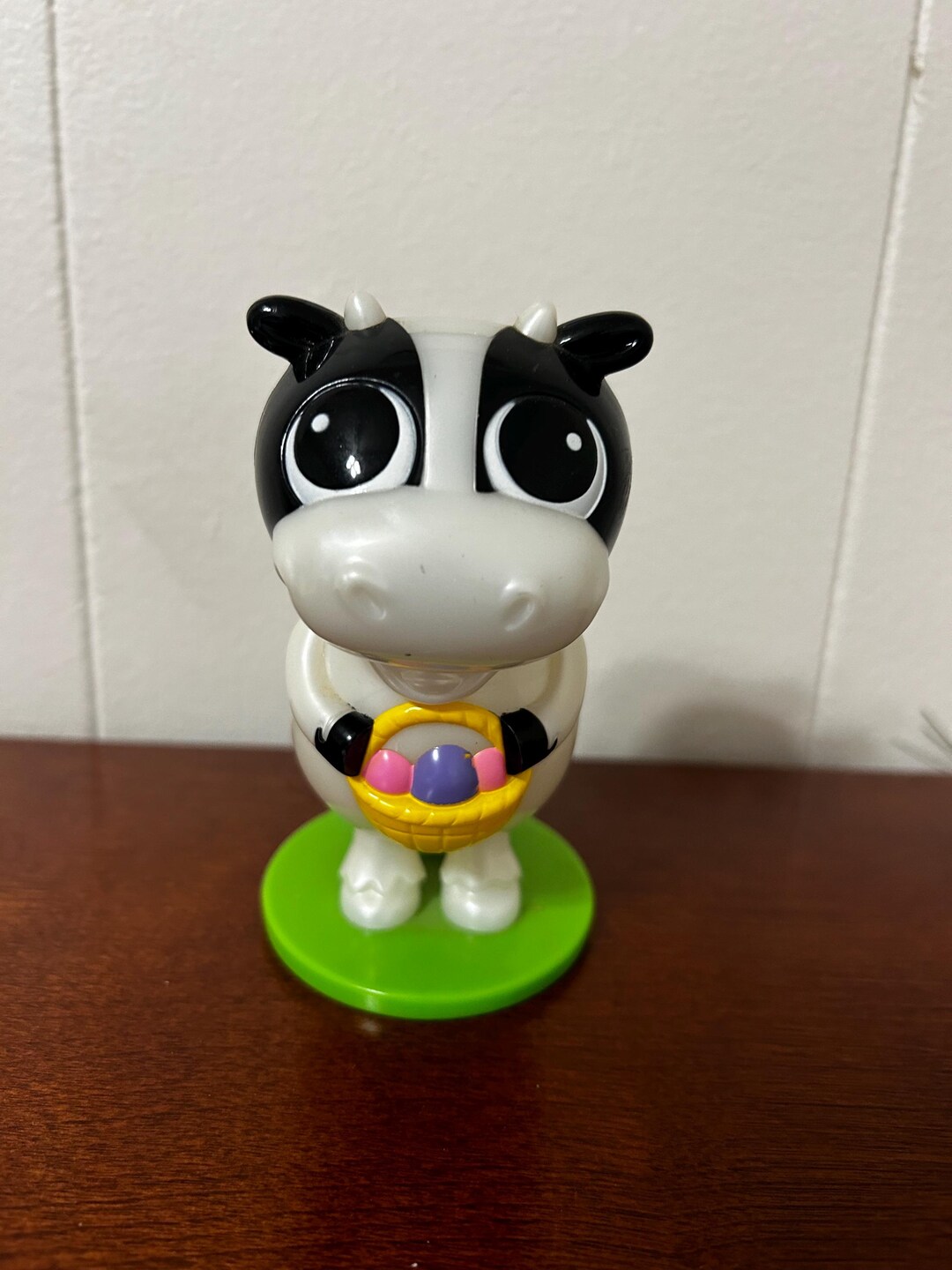 Plastic Toy Cow Figurine - Etsy