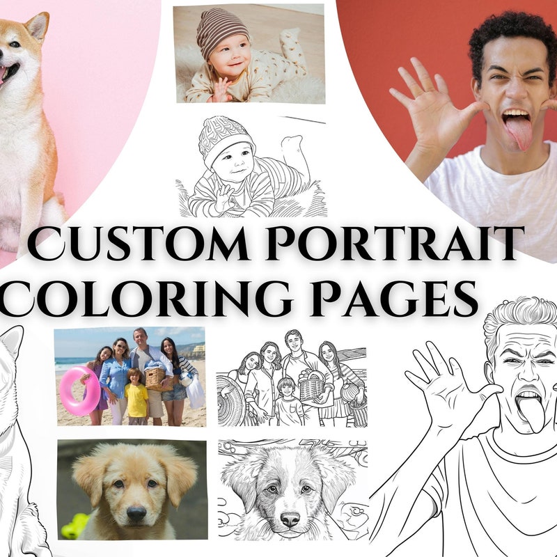 Custom Coloring Book - Etsy