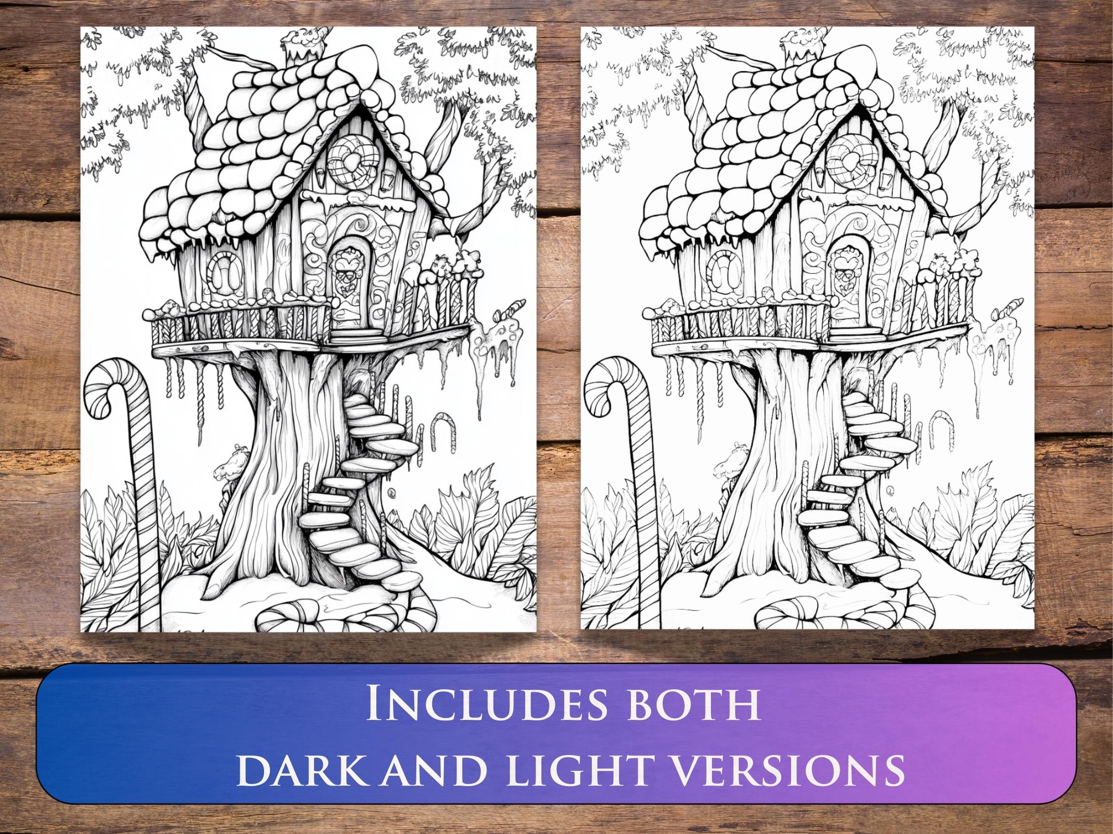 50 Cute Candy House Coloring Pages – Inspiring Coloring, Fantasy ...