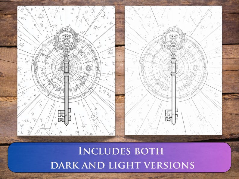 50 Fantasy Key Coloring Pages – Magical Key Designs, Inspiring Coloring ...