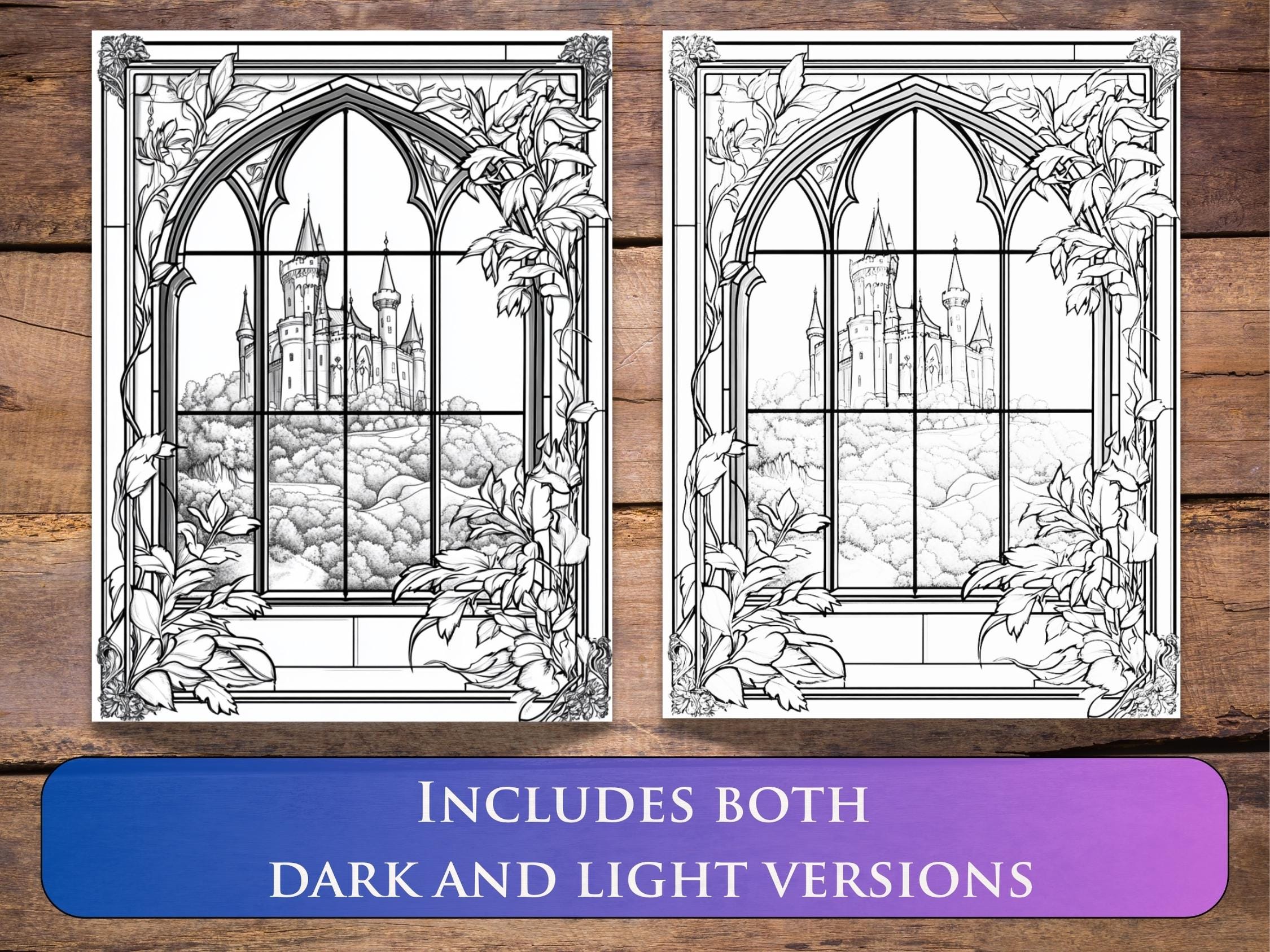 50 Windows to Another World Coloring Pages Inspiring Coloring Book ...