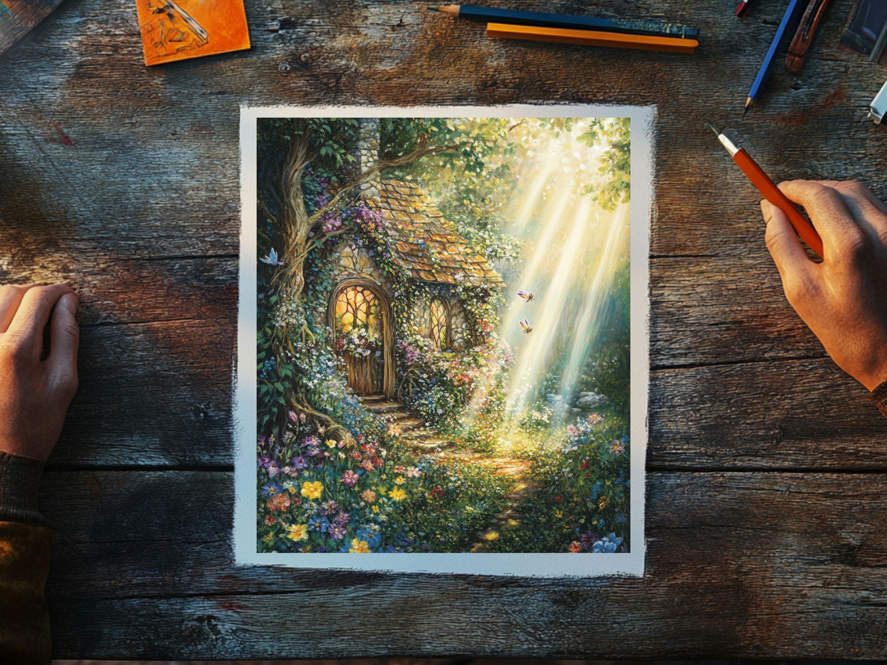 50 Enchanted Fairies Coloring Pages – Magical Designs for Adults ...