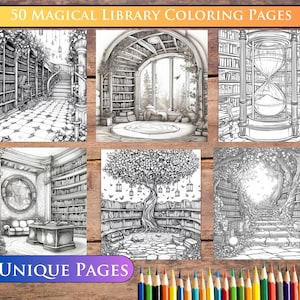50 Magical Library Coloring Pages Inspiring Coloring Book Pages for ...