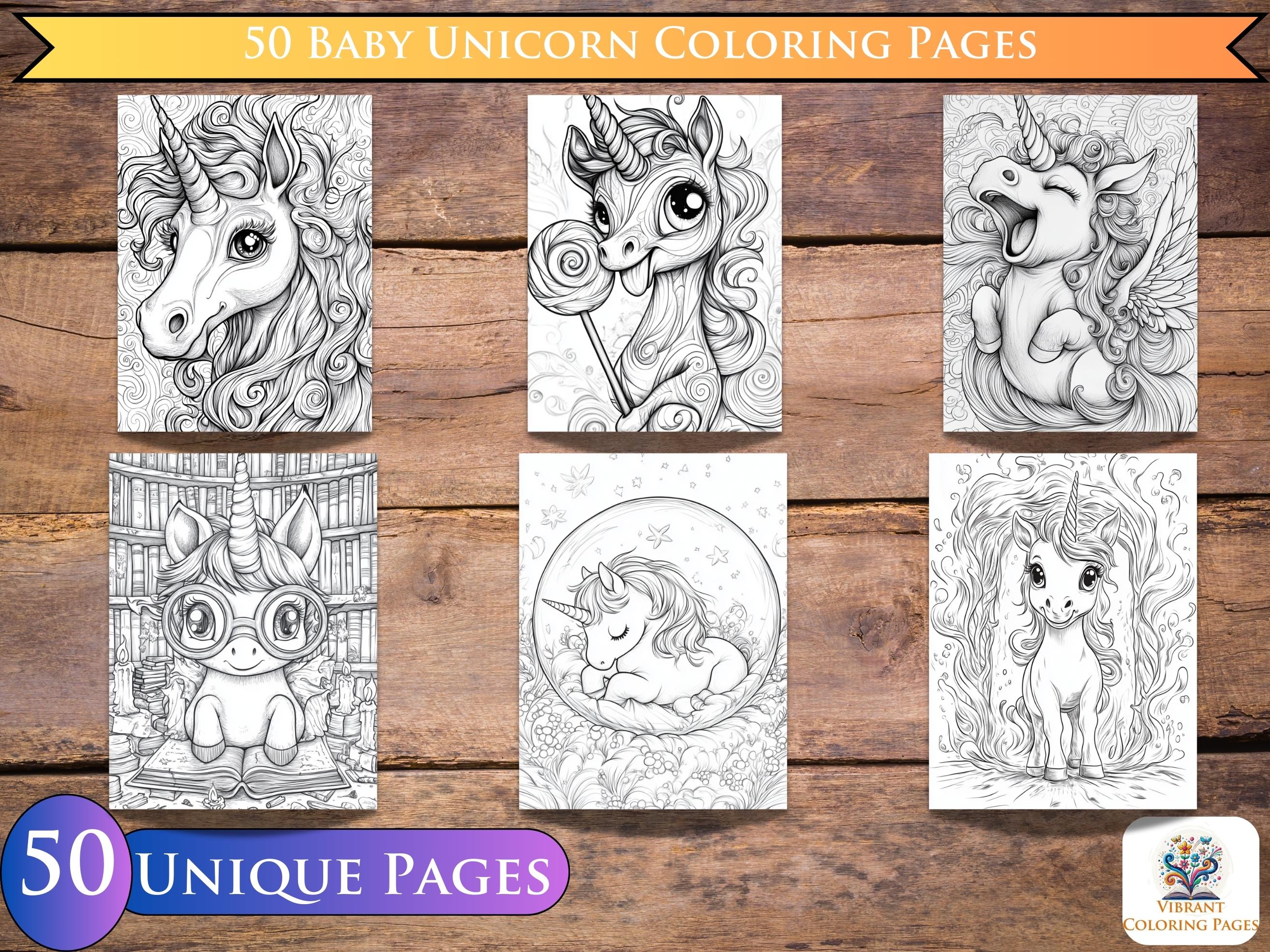 50 Baby Unicorn Coloring Pages – Inspiring Coloring, Enchanted ...