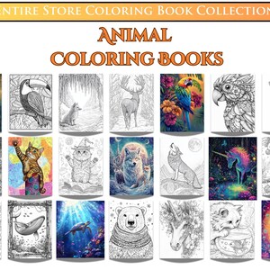 Coloring Pages Whole Shop Bundle, Endless Creativity & Relaxation, Art ...