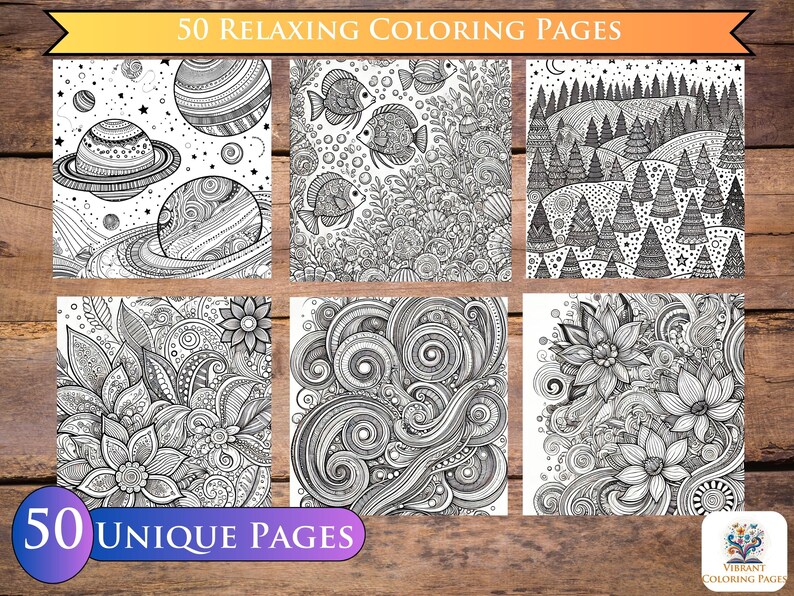 50 Relaxing Coloring Pages - Inspiring Coloring Book With Flowers ...