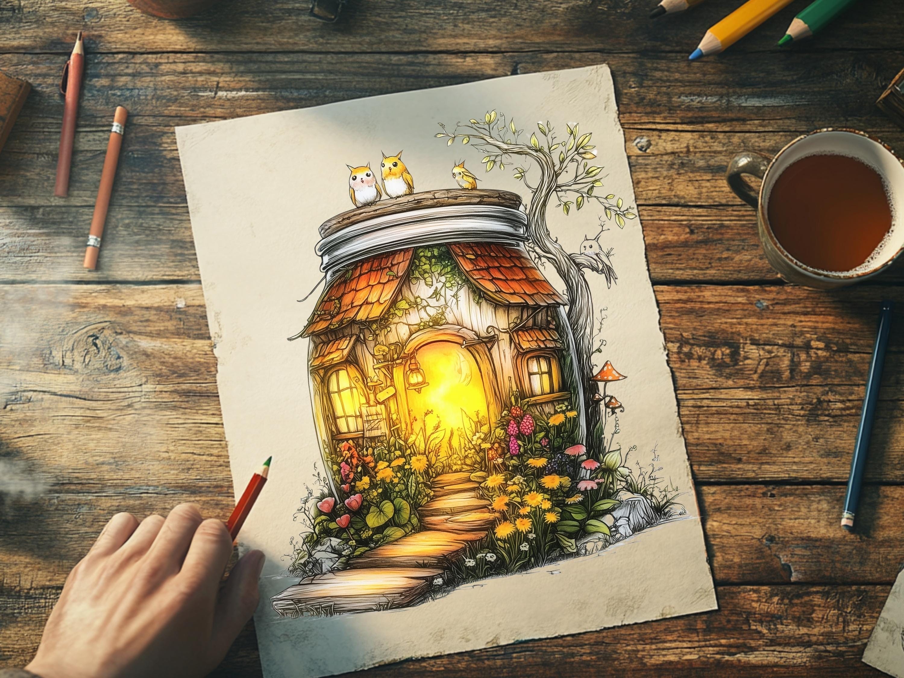 50 Glass Jar Coloring Book Pages - Inspiring Coloring Page Digital ...
