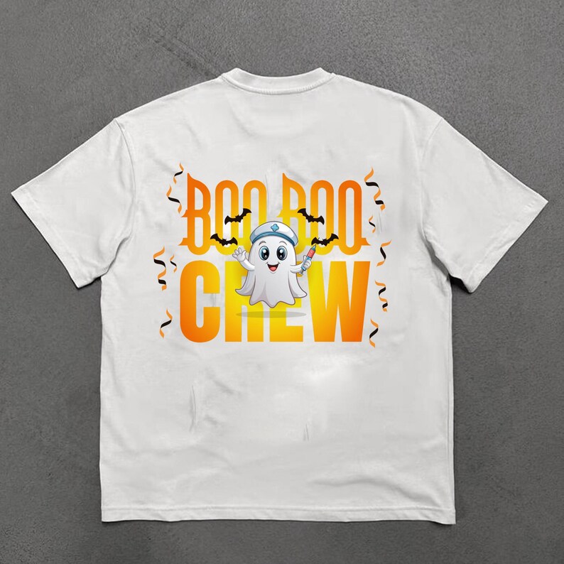 Boo Boo Crew Svg, Spooky Ghost Png, Halloween Retro Nurse Eps, Funny ...