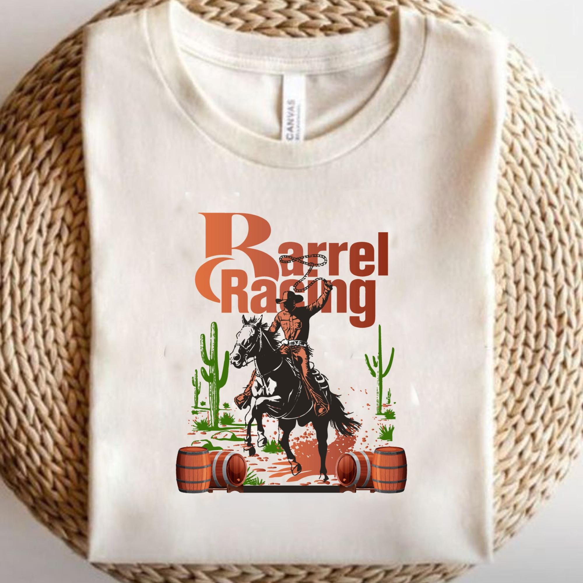 Barrel Racing Design Svg, Retro Print Sublimation Png, Barrel Racing ...