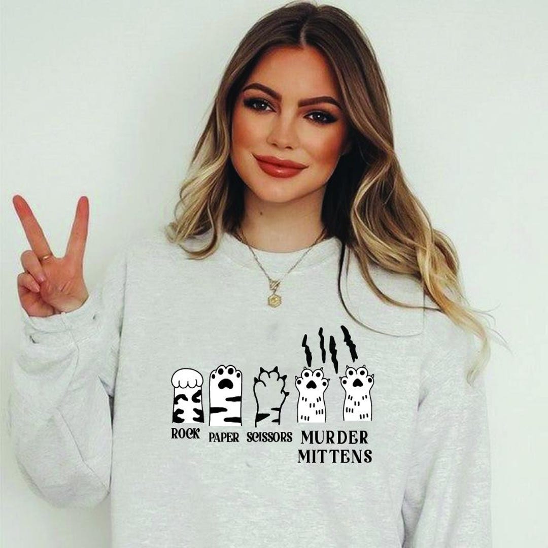 Rock Paper Scissors Svg, Murder Mittens Png, Cat Paw Jpg, Cat Lover Eps, Cat Scratch Pdf ...