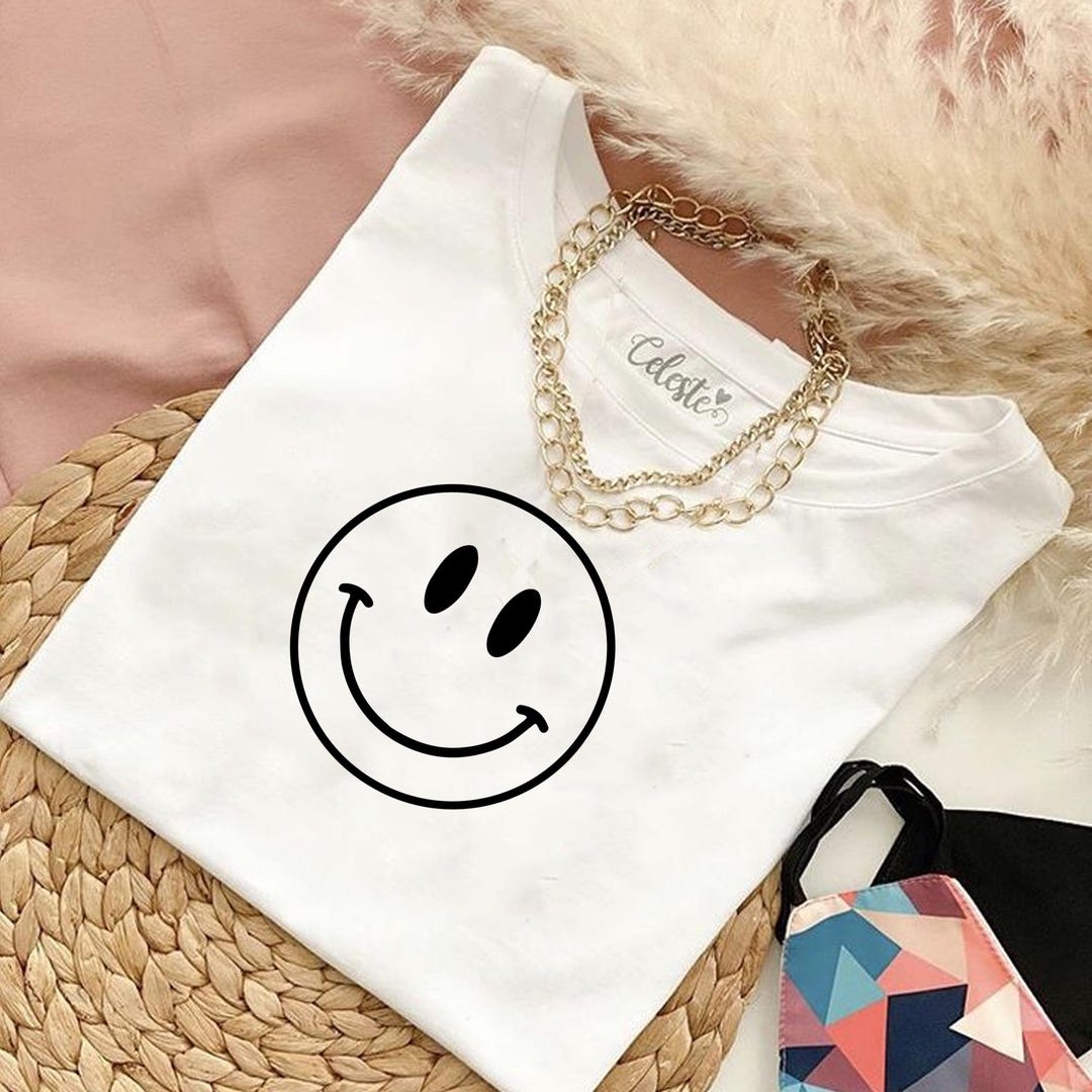 Iconic Vector Classic Smiley SVG, Smiley Png, Happy Face Design Jpg ...