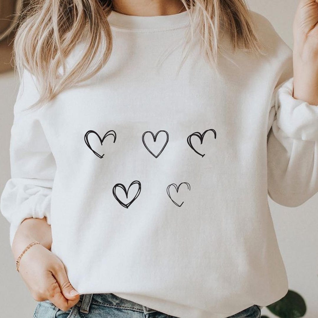 Heart Design Shirt Svg, Cute Heart Png, Sublimation Design Eps, Trendy ...