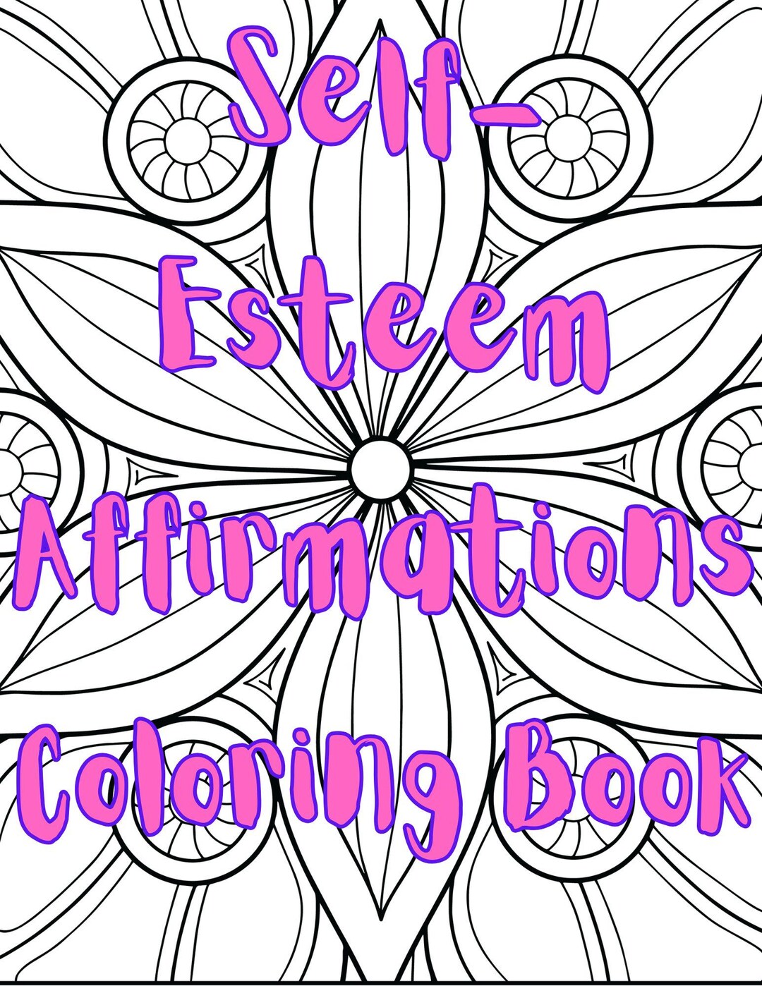Self Esteem Mandala Coloring Book - Etsy