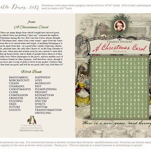 Download - A Christmas Carol Word Search Pack - Full Sheet and 5x7 Note ...