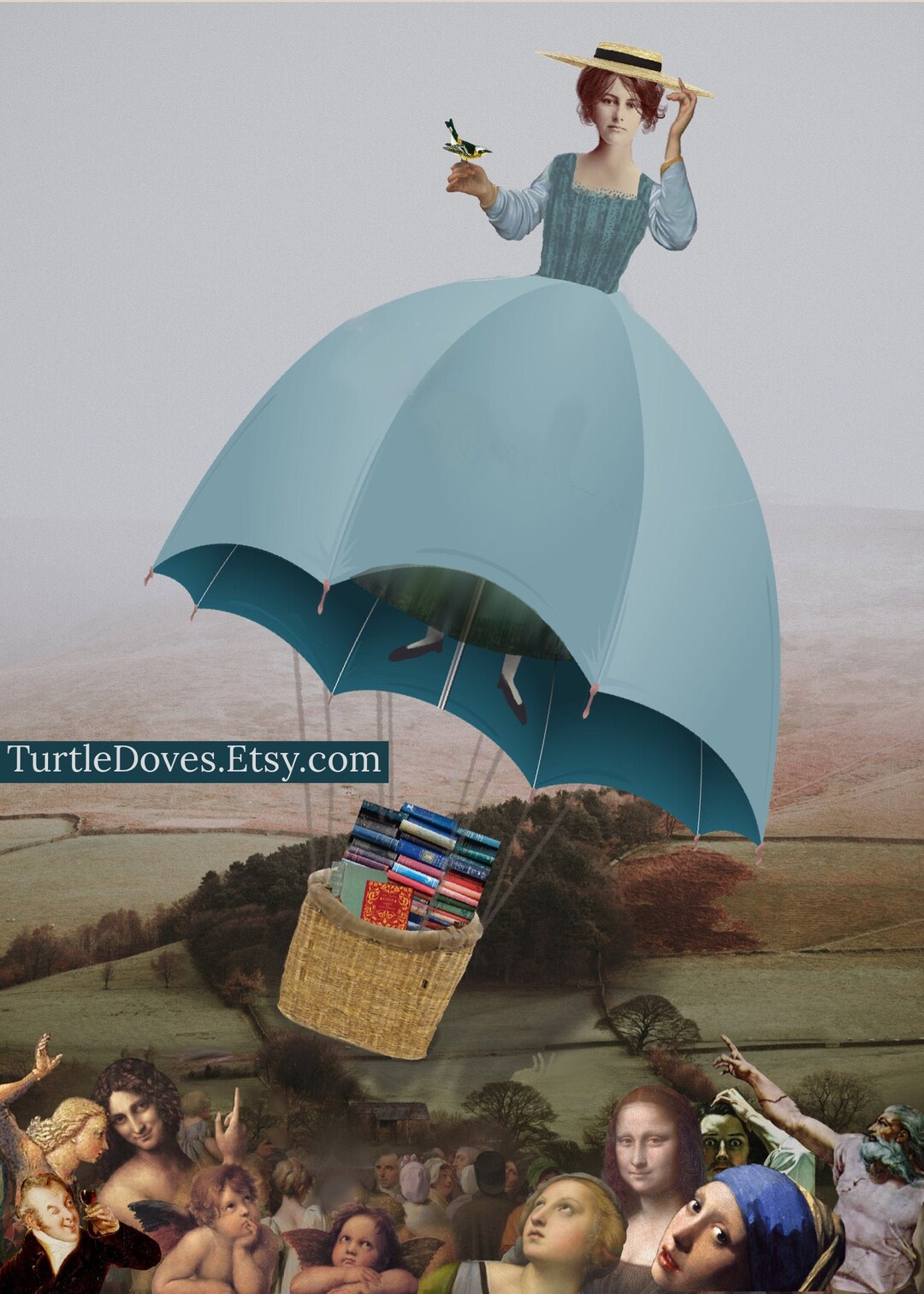 Far From the Madding Crowd - 8x10 Digital Collage Printable Poster (to ...