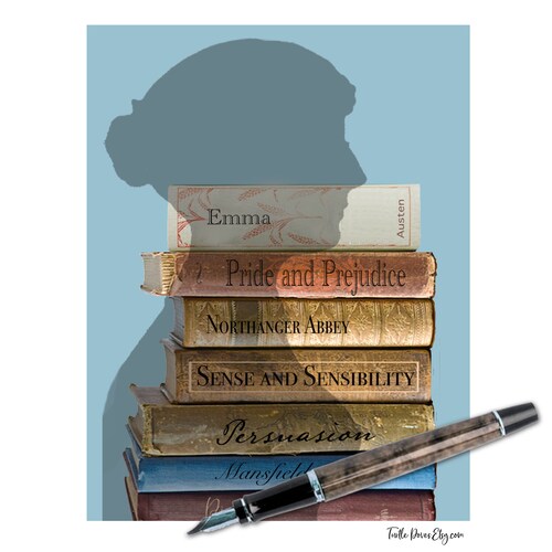 Jane Austen Christmas Card Printable Note Card - Etsy