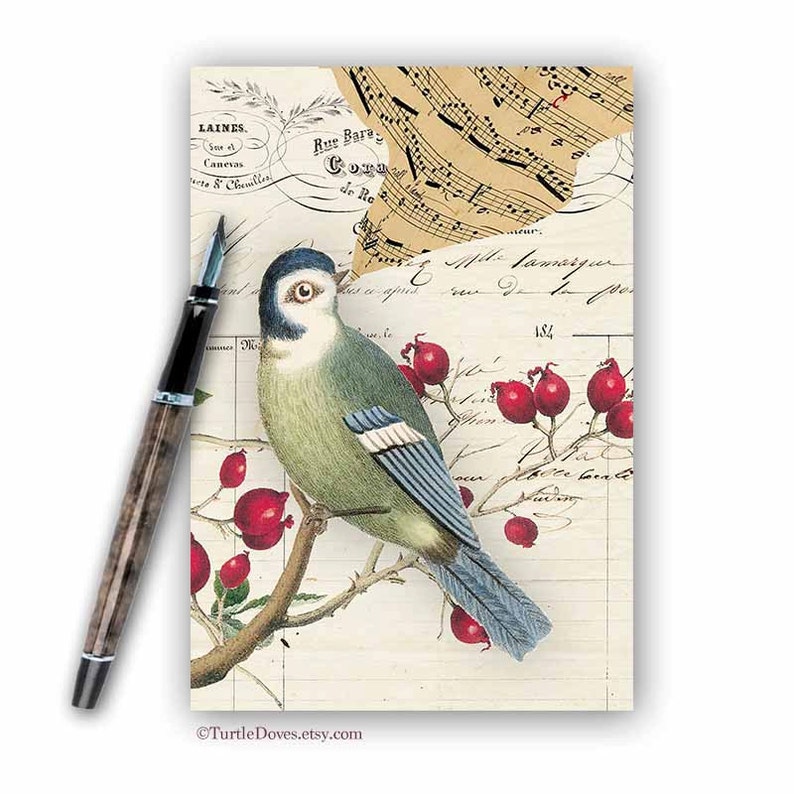 Singing Bird Note Card - Digital Print-your-own 5x7 Note Card - Etsy
