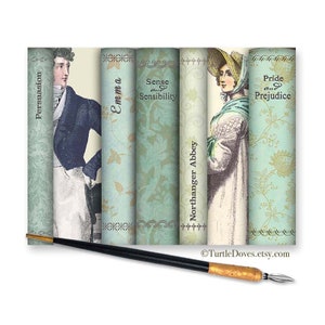 Novels Lead to Romance - Jane Austen Note Cards - Instant Download - Etsy