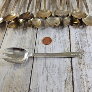 Set of 12 Vintage/antique Sterling Silver Ice Cream Forks by J.S. Co ...