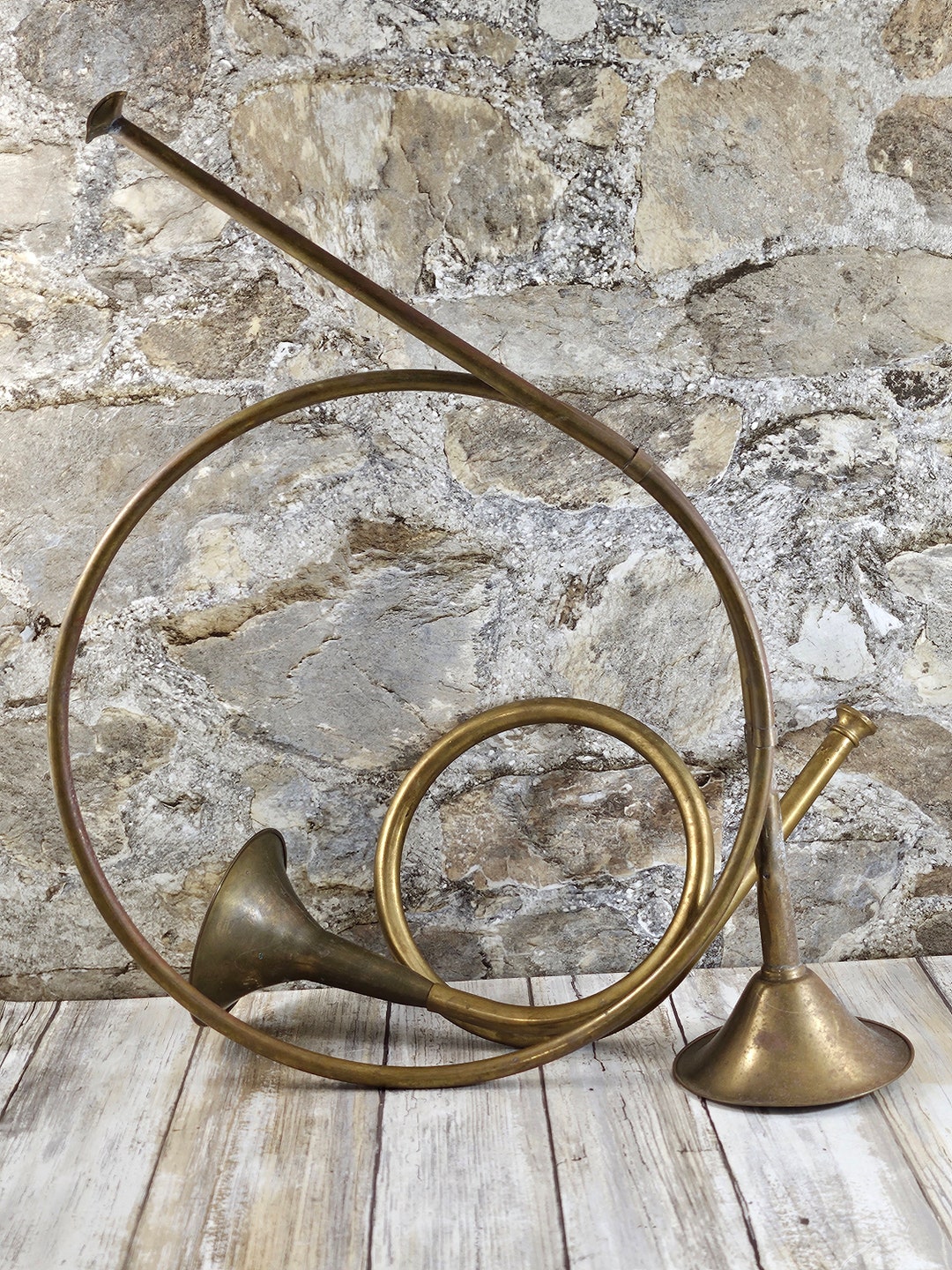 Pair of Vintage Bugles, Appear Homemade, Untested - Etsy