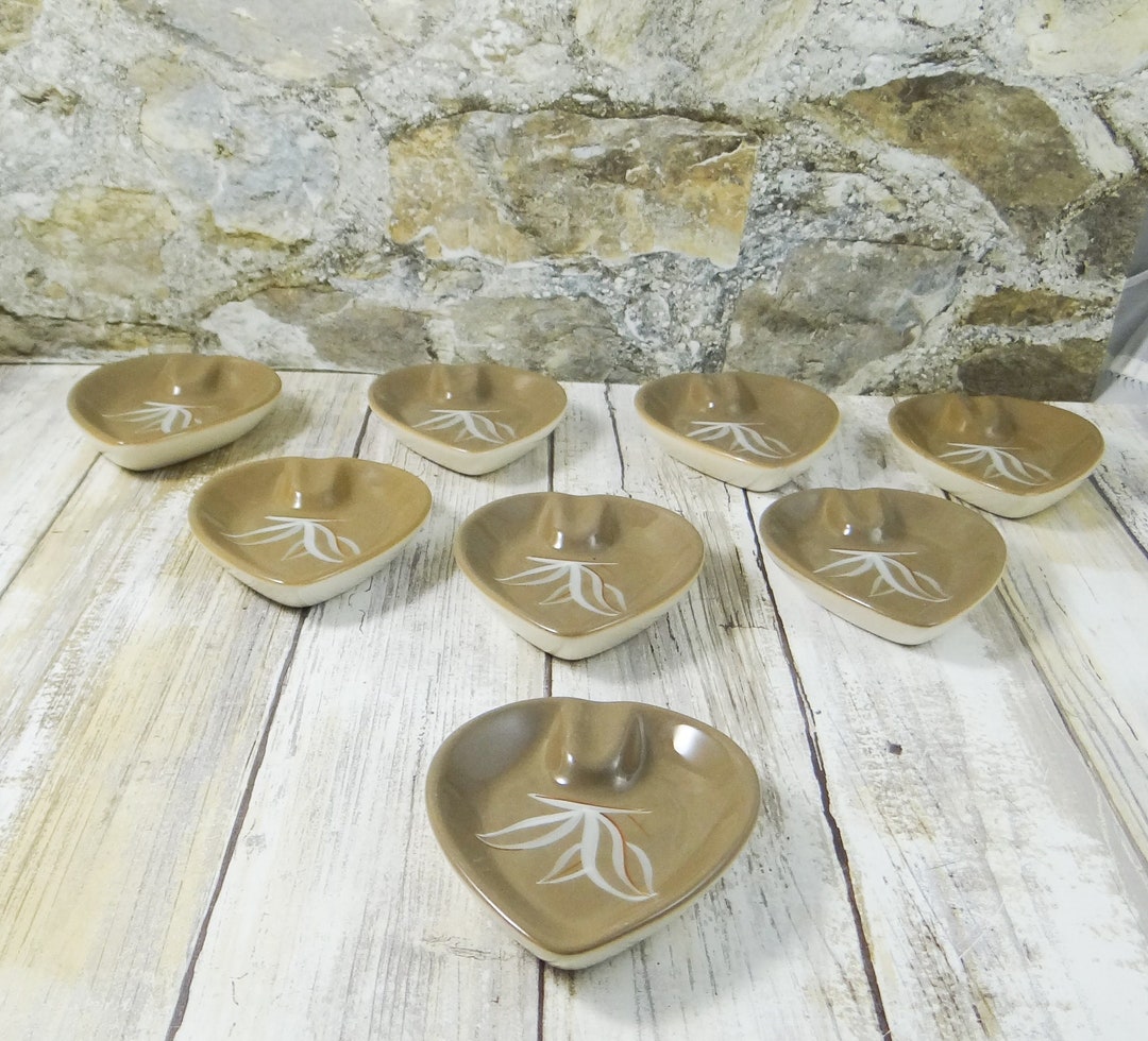 Vintage Winfield Pottery Ceramic Ashtrays/salt Cellars Set of 8 ...