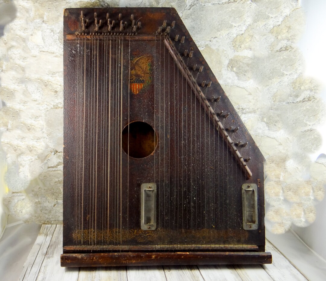 Antique Zither From 1915 - Etsy