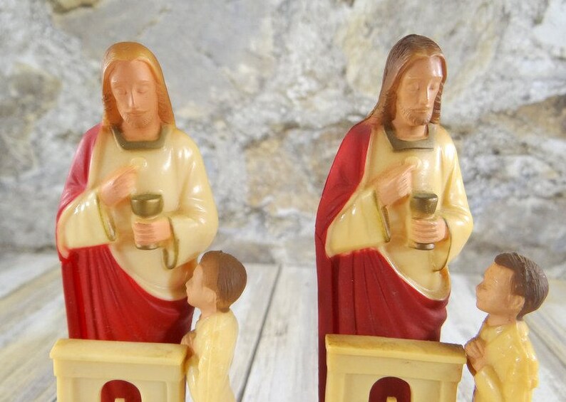 Vintage First Holy Communion Figurine of Jesus and Child | Etsy