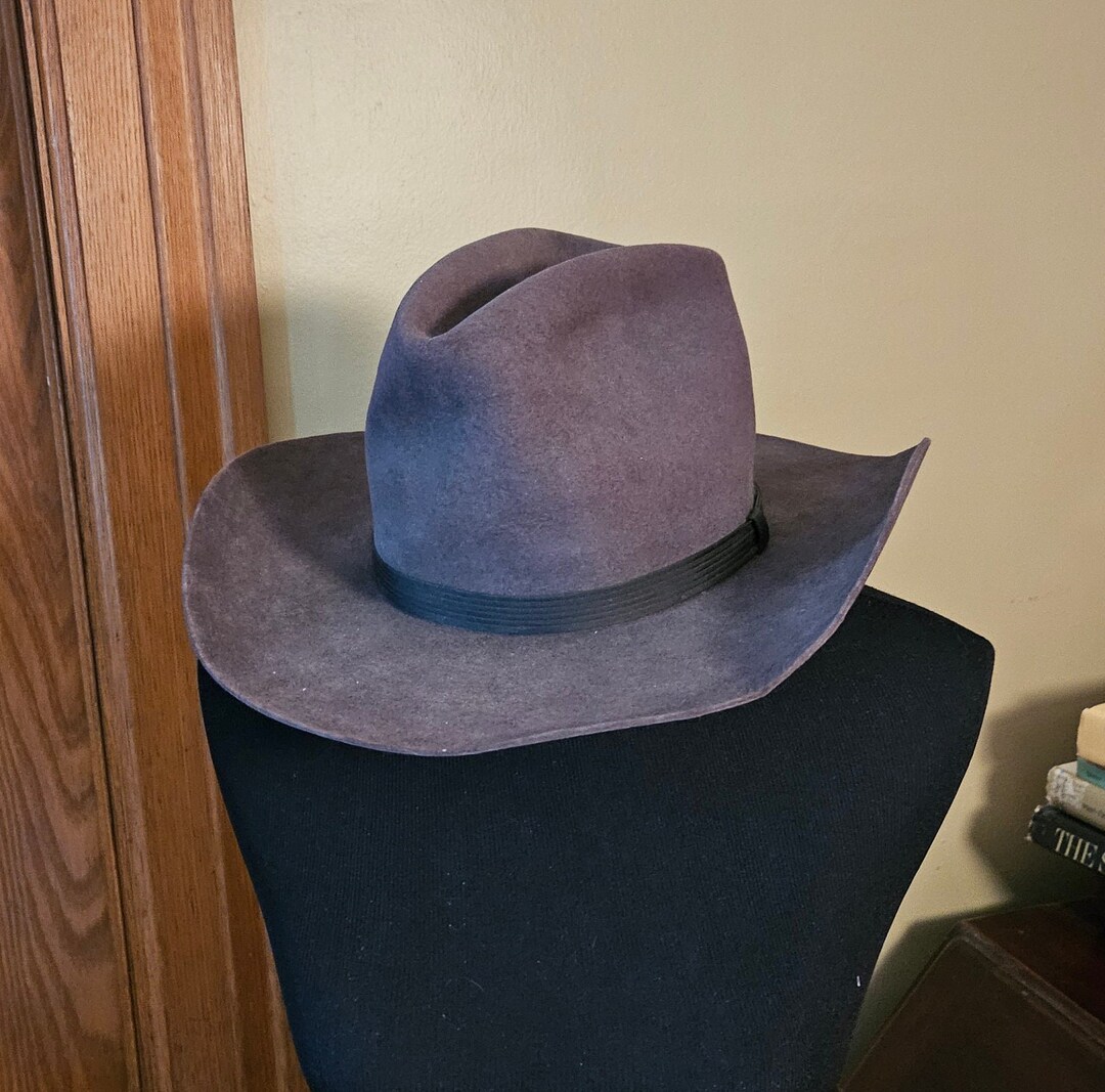 Vintage Brown Cowboy Hat by Resistol - Etsy