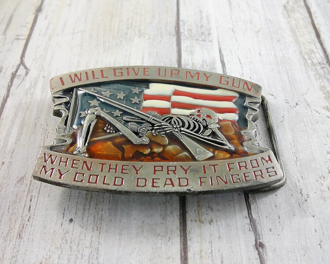 Vintage 2nd Amendment Belt Buckle by Indiana Metal Craft - Etsy