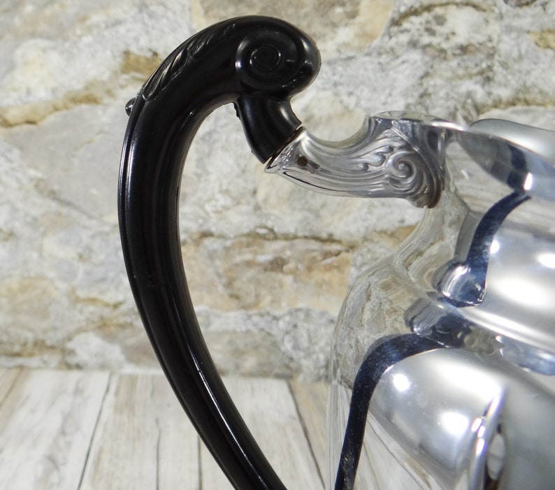 Vintage Chrome Pitcher With Bakelite Handle, Mid Century - Etsy