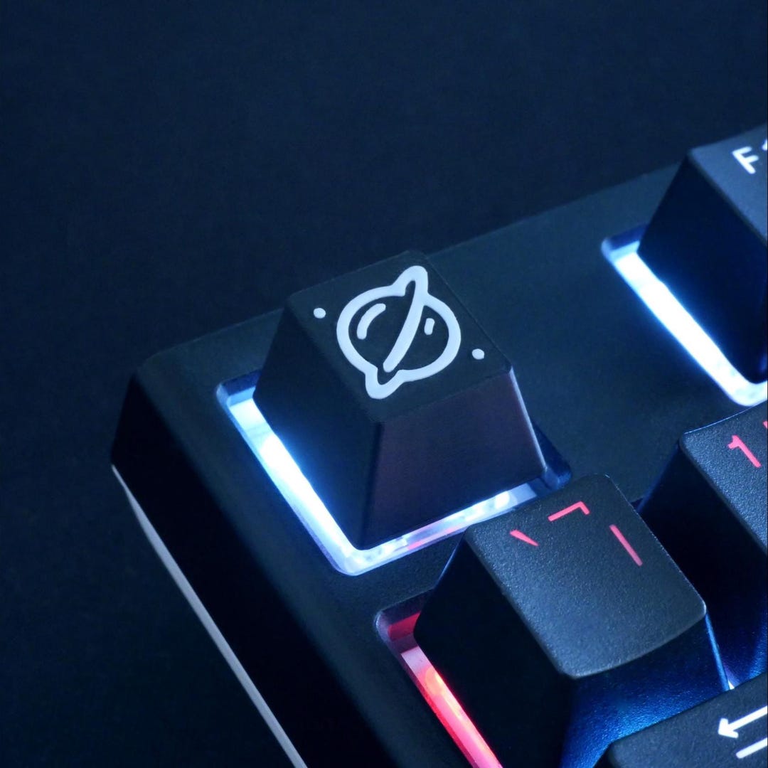 Planet Keycap – 3D Printed Saturn-style Artisan Key for Cherry MX ...