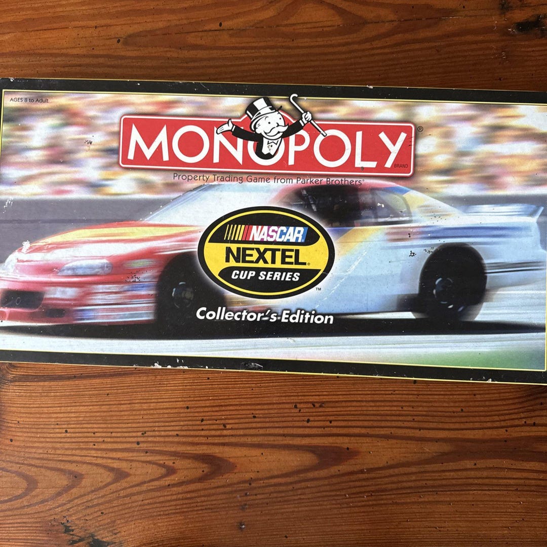 NASCAR Monopoly 1997 Nextel Cup Series Collectors Edition - Etsy