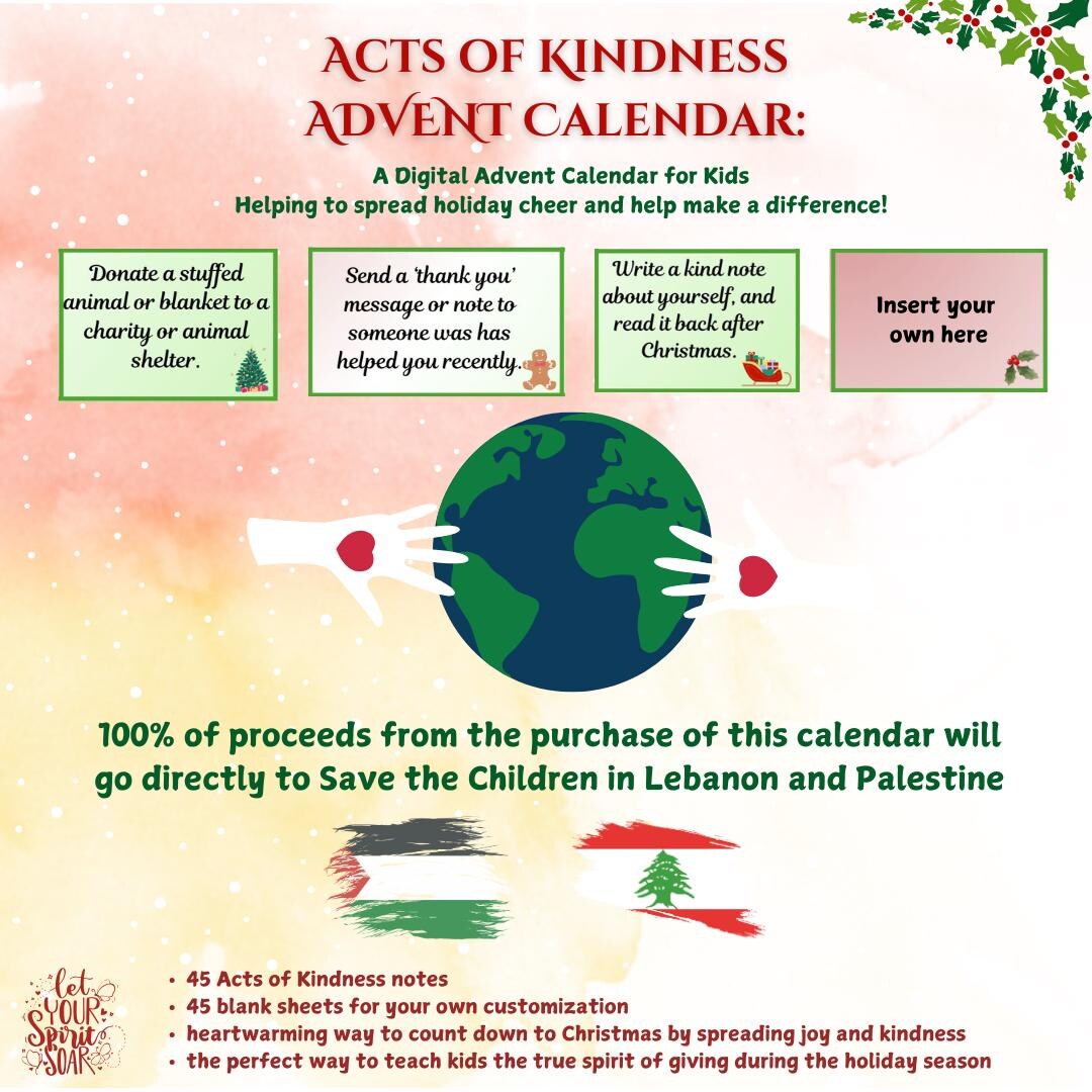 Acts of Kindness Advent Calendar: the Countdown to Christmas With Love ...