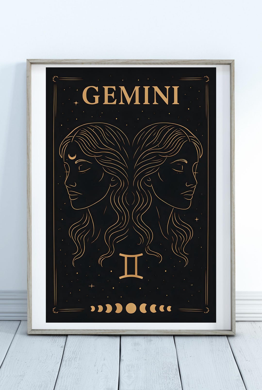 Gemini Wall Art | Gemini Zodiac Print | Astrology Wall Art | Gemini Art ...