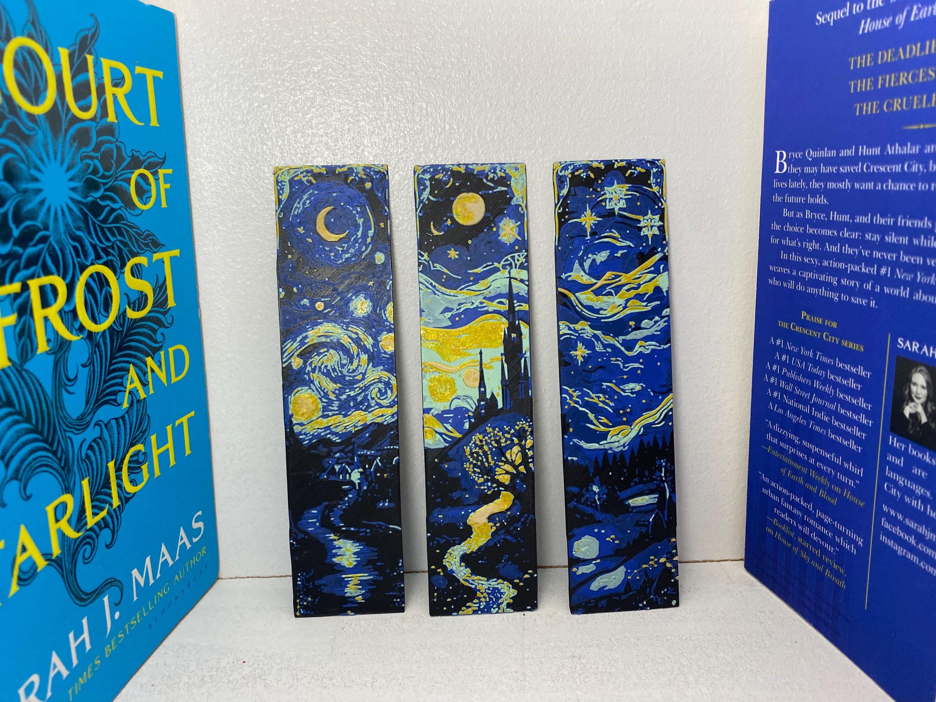 Starry Night Bookmark Set - Etsy