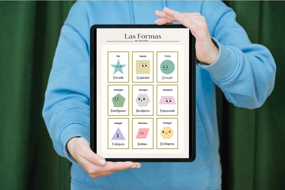 Las Formas En Español the Shapes in Spanish - Etsy