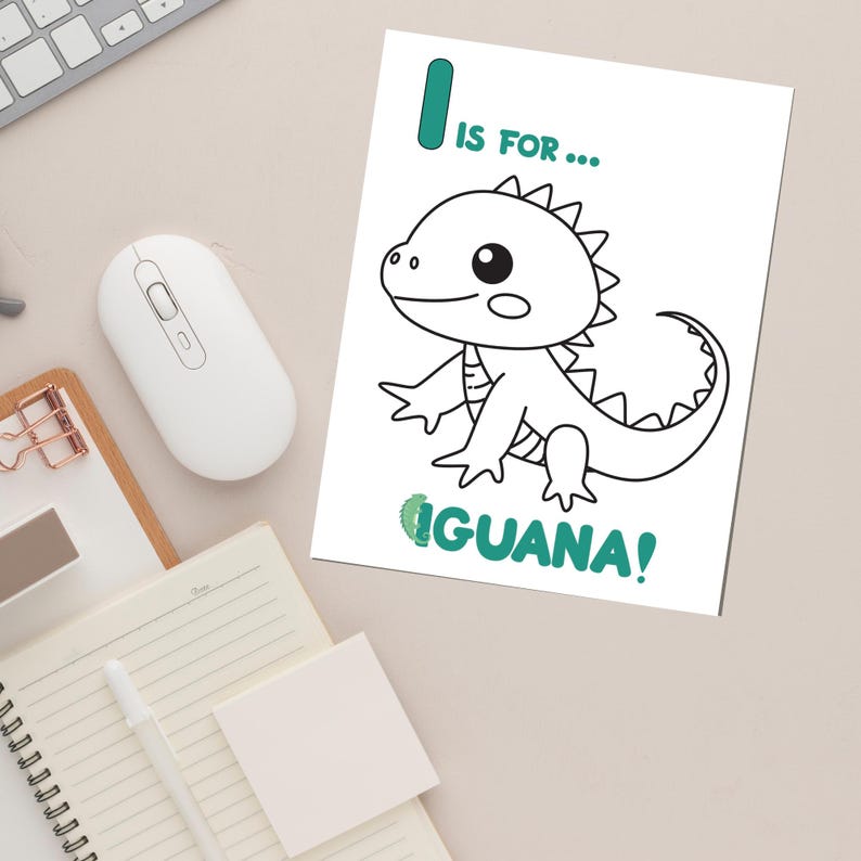 ABCD Animals Coloring Book - Printable PDF Digital Download for Kids ...