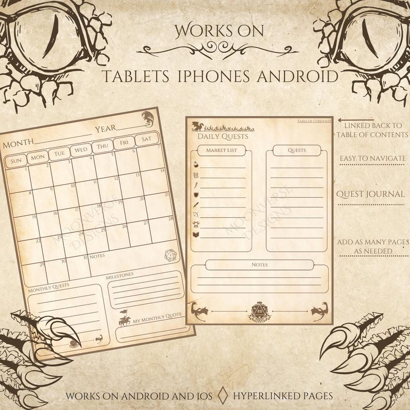 Daily Dnd Calendar - Etsy