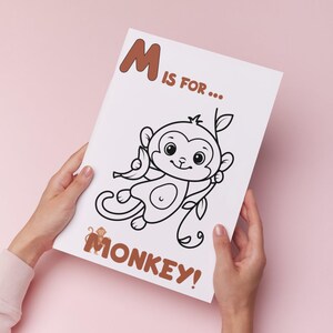 ABCD Animals Coloring Book - Printable PDF Digital Download for Kids ...