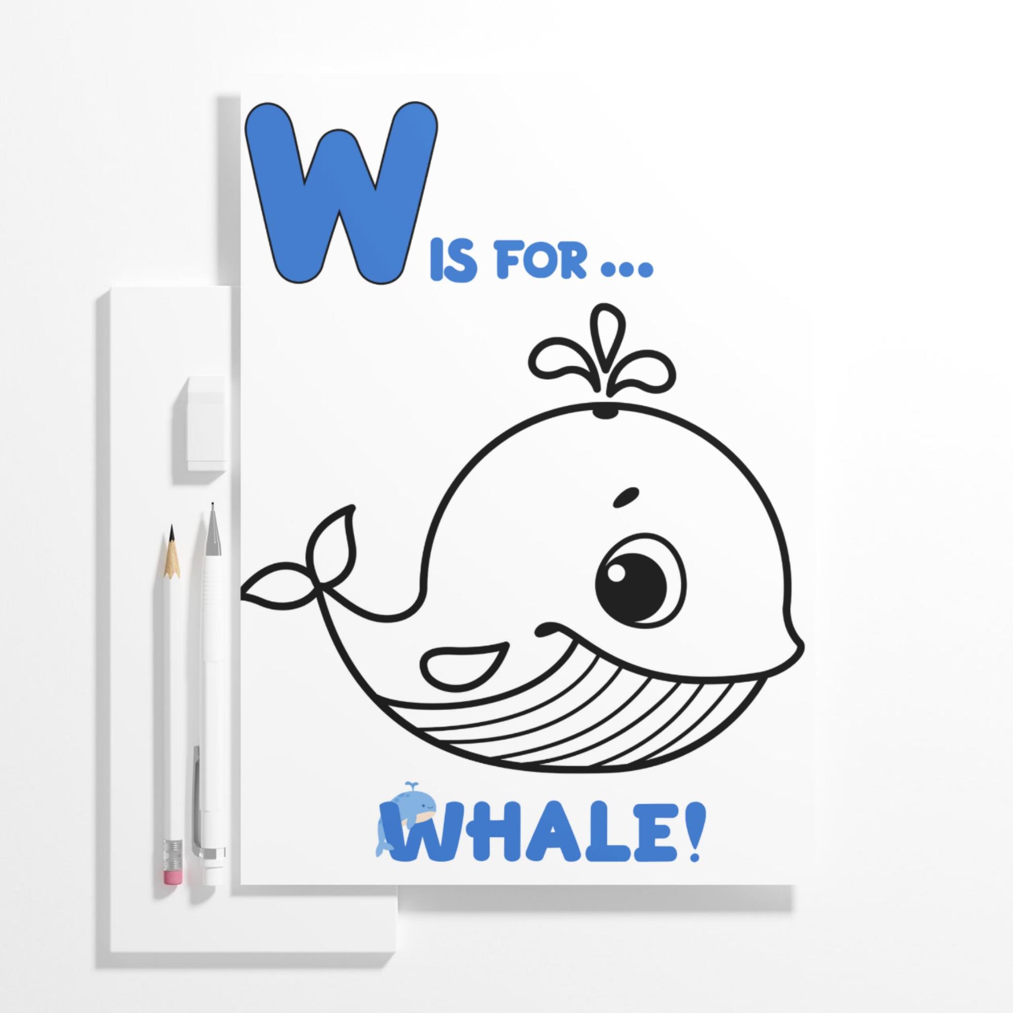 ABCD Animals Coloring Book - Printable PDF Digital Download for Kids ...