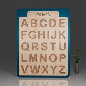 Laser Cut Alphabet Puzzle With Name SVG File, Alphabet Puzzle Digital ...