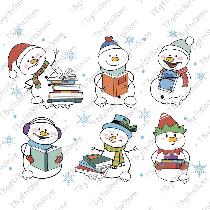 Book Snowman - Etsy